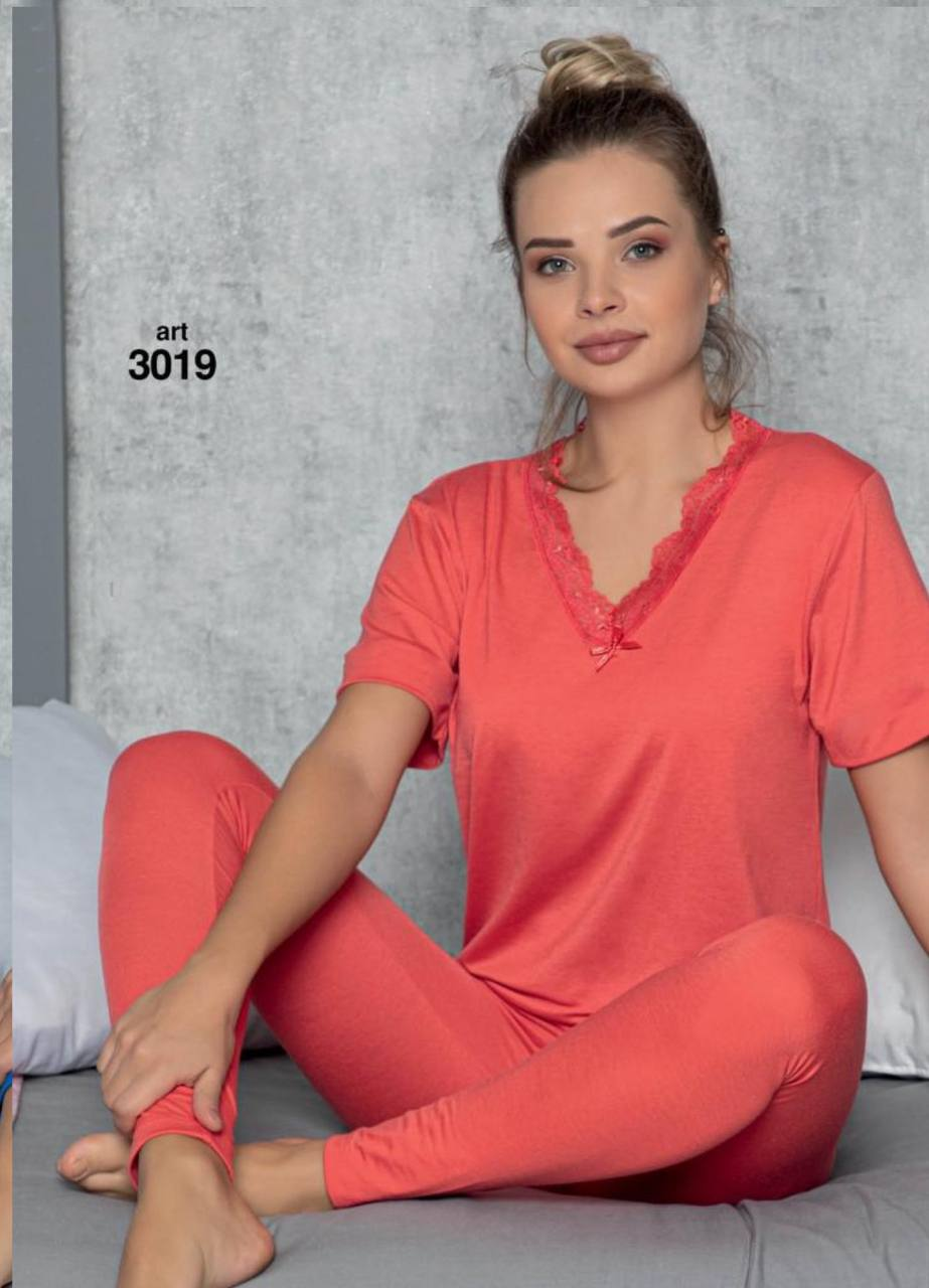 M S Y بيجامة قطن تركى 2 قطعة 3019 من – MSY GALLERY