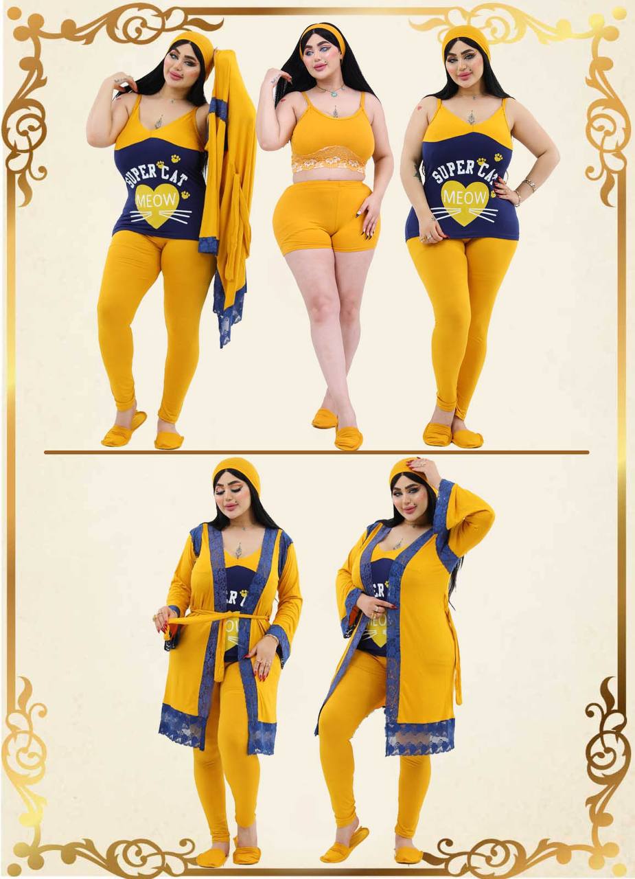 بيجامة نسائي صيفي 8 قطع – MSY GALLERY
