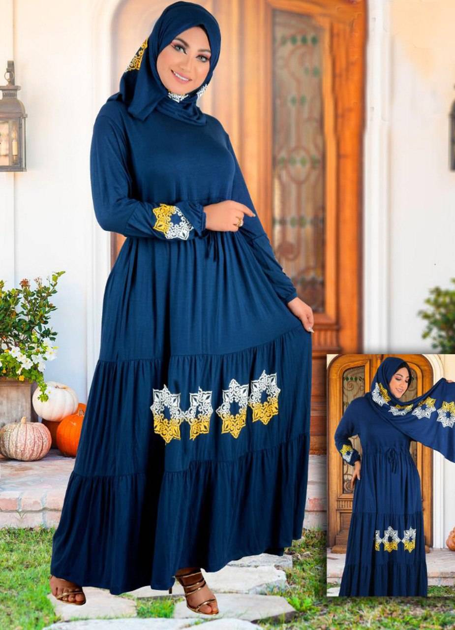 M S Y فستان محجبات 030 كحلي من – MSY GALLERY