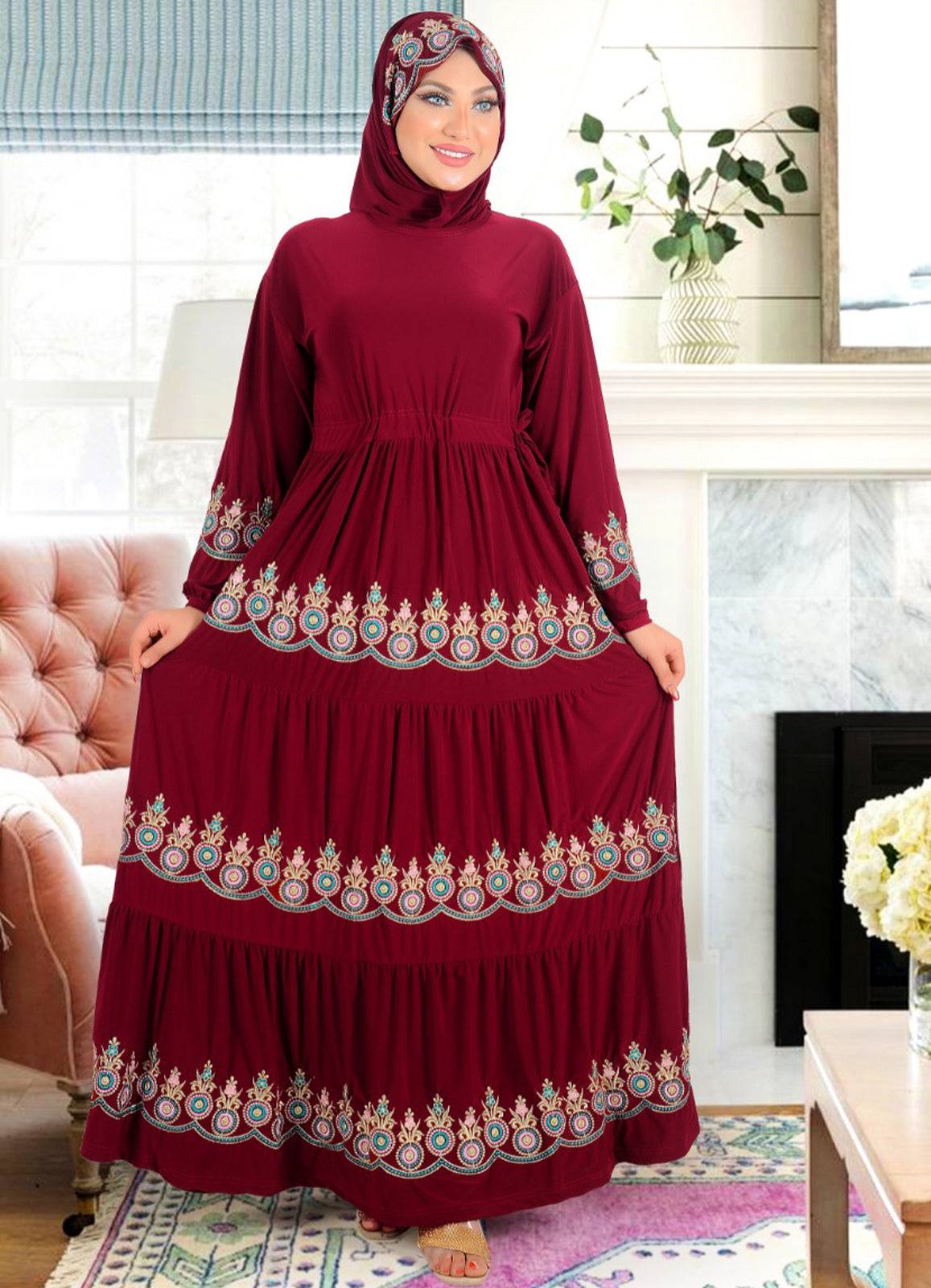 Classy Isdal 523 burgundy - LEBSY dress - clothing store – MSYGALLERY